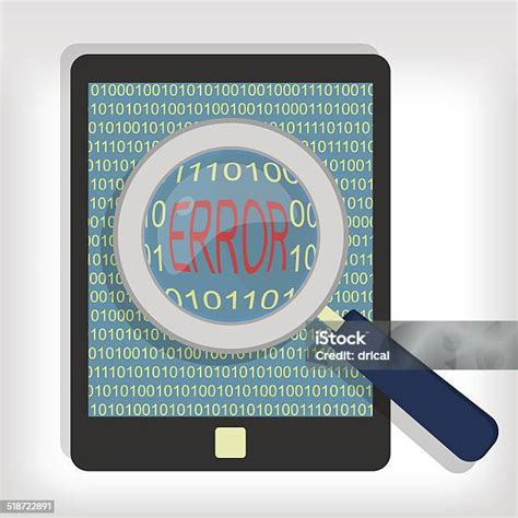 Tablet Error Code Stock Illustration Download Image Now Advice