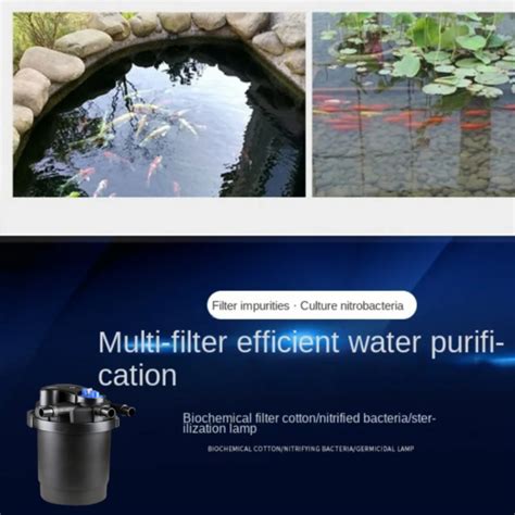 External Pond Bio Filter Fish Pond Filter Bucket 11w Uv Cpf 10000