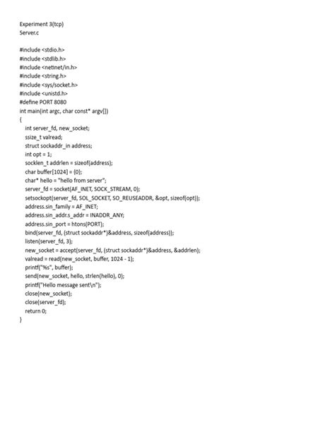 Program Pdf Port Computer Networking Computing