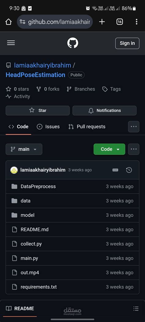 Lamiaakhairyibrahimhead Pose Estimation مستقل