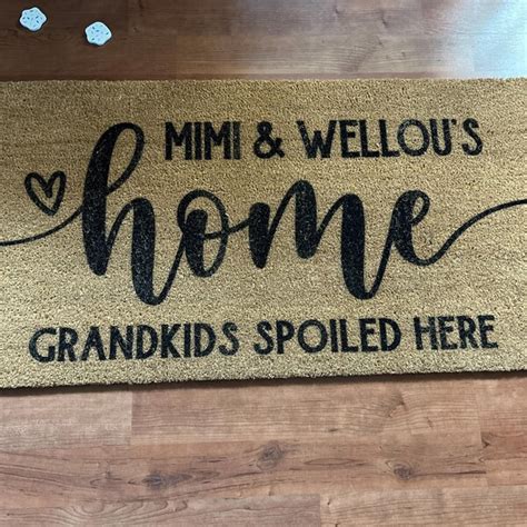 Happy Easter Doormat Easter Door Mat Spring Welcome Mat Easter Decor Outdoor Spring Decor