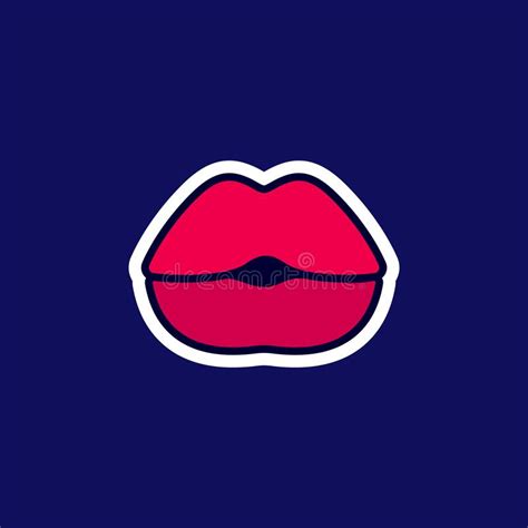 Labios Sexy Mujer Hermosa Pegatina De Boca Abierta En El Estilo De