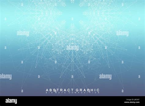 Graphic Abstract Background Communication Big Data Visualization Connected Lines With Dots