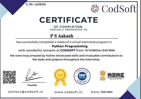 Aakash P S On Linkedin Codesoft Pythonprogramming Internship