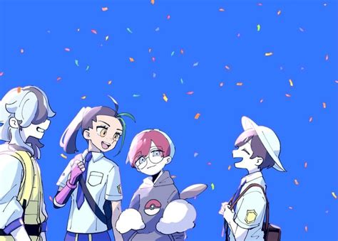 Nemona Florian Arven And Penny Pokemon And 1 More Drawn By Ytjl8