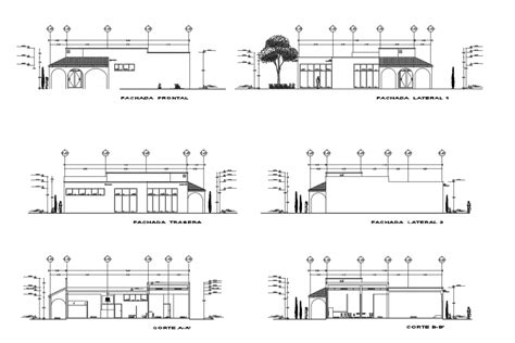 Apartment Detail Elevation And Section 2d View Autocad File