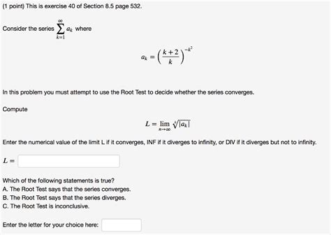 Solved 1 Point This Is Exercise 40 Of Section 85 Page 532
