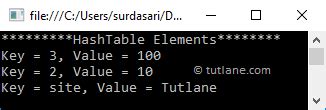 Visual Basic Hashtable Tutlane