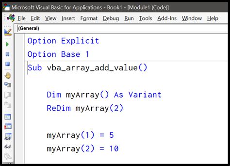 Vba Add New Value To The Array