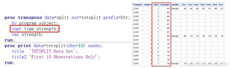 sas proc transpose转置 sas转置 csdn博客