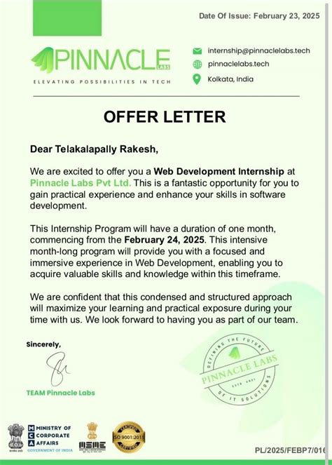 Pinnaclelabs Internship2025 Rakesh Telakalapally