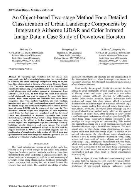 Pdf An Object Based Two Stage Method For A Detailed Classification Of