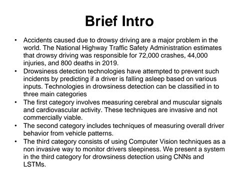 SOLUTION Drowsiness Detection System Project Ppt Studypool