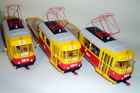 Макет грузового трамвая TATRA T3SU в масштабе 1/43
