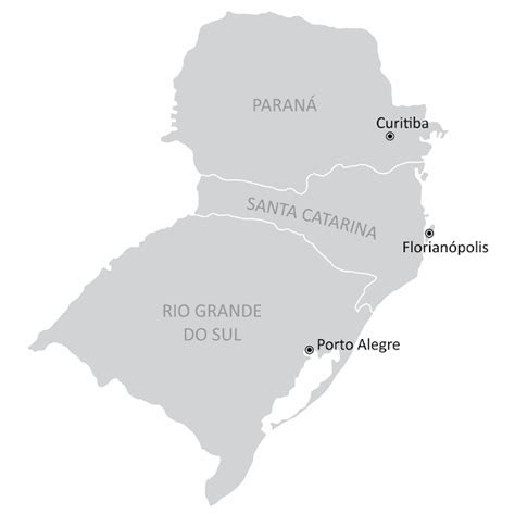 Região Sul mapa estados capitais dados gerais Brasil Escola