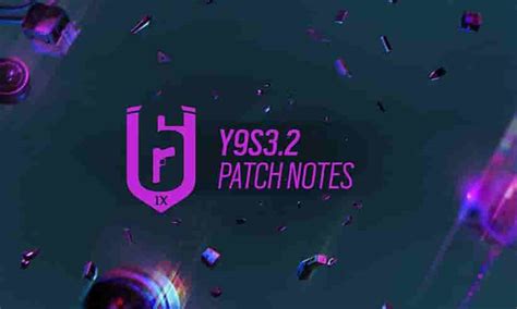 R6 Update 2 85 Patch Notes Ps5 Version 1 000 090