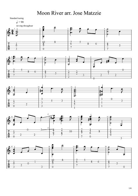 Moon River Arr Jose Matzzie Moon River Arr Jose Matzzie Standard