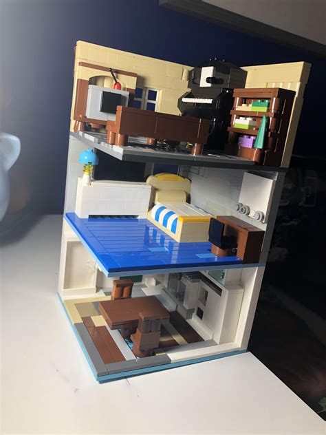 Modular House Moc I Made Out Of My Bulk Lego Rlego