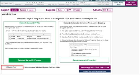 Setting Up The Qlik Cloud Migration Tools Migration Center Help