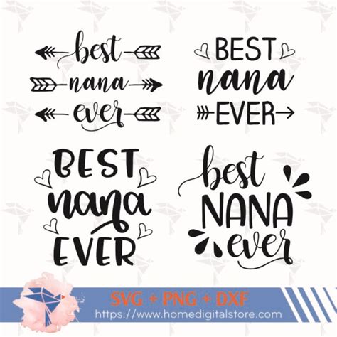 Best Nana Ever Svg Png Dxf
