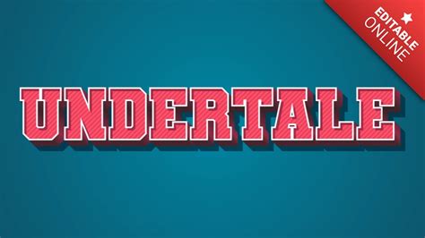 Undertale Varsity Text Effect Generator