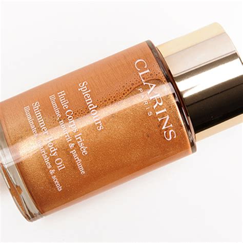 Clarins Splendours Shimmer Body Oil Review Photos Swatches