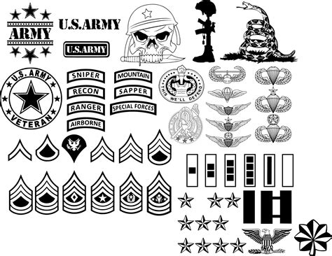 Army Bundle Veteran Svg Army Logo Png Tabs Badges Etsy Ireland