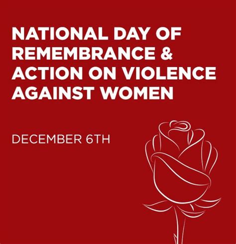 National Day Of Remembrance And Action On Violence Against Women Cfuw