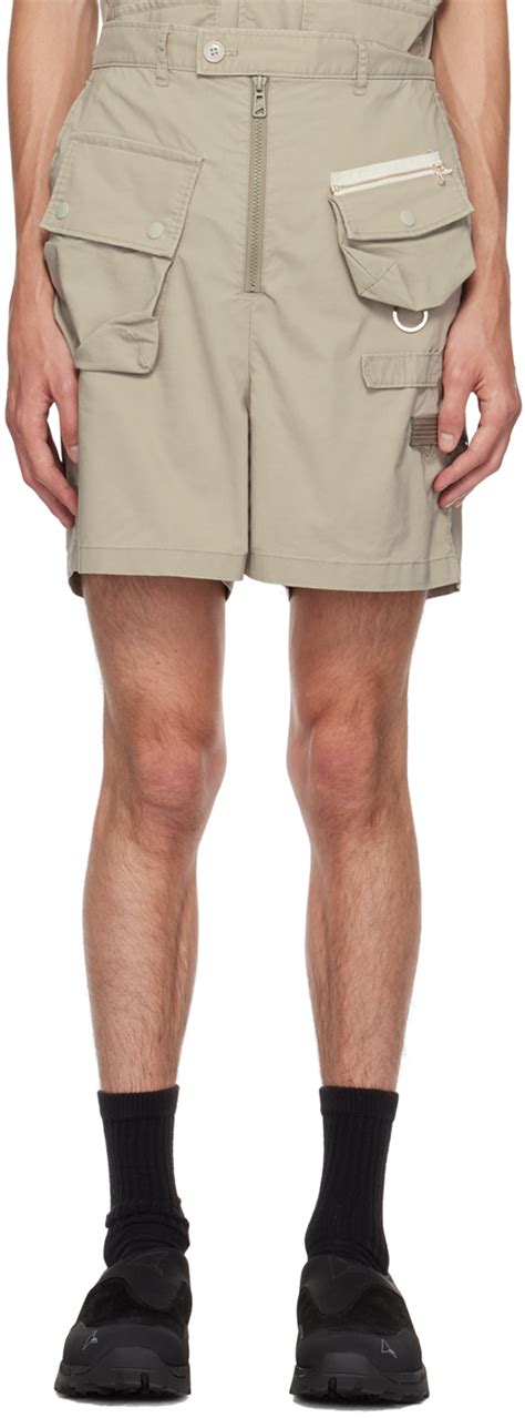 Khaki DIGAWEL Edition Shorts By F CE On Sale
