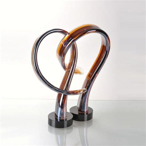 Unity Sculpture A Heart Shaped Glass Art Piece