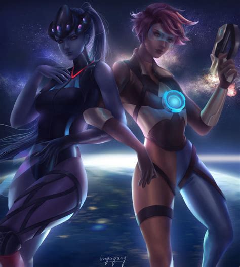 Overwatch Widowmaker And Tracer By Hongagany On Deviantart