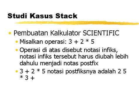 Struktur Data 4 Array Stack Dan Queue Stack