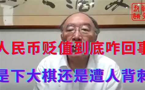 人民币贬值到底咋回事 是在下大棋还是遭人背后捅刀子 躺平叔带你了解 躺平叔带你了解 哔哩哔哩视频