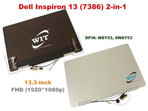 13 3 FHD 1920 X1080p Touchscreen Full LED Assembly For Dell Inspiron