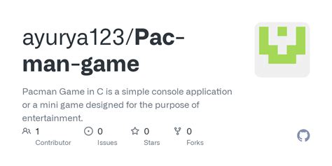 Github Ayurya123pac Man Game Pacman Game In C Is A Simple Console Application Or A Mini Game
