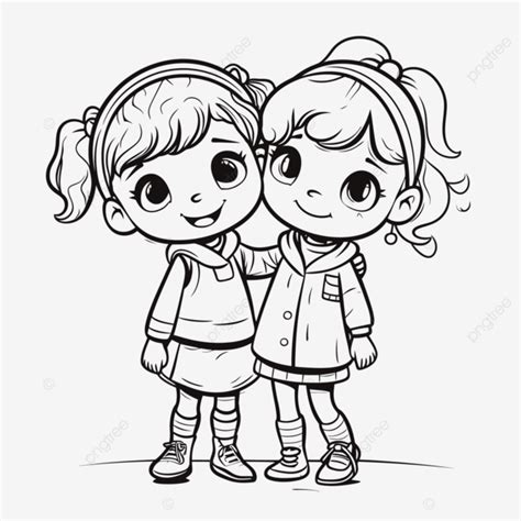 Arriba 53 Imagem Dibujos De Mejores Amigas Para Color