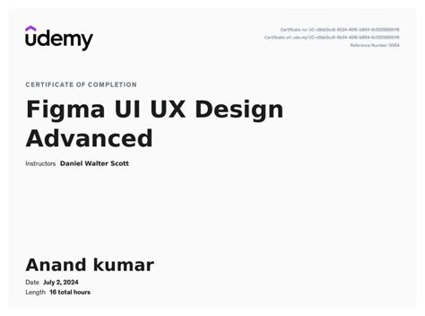 Anand Kumar On Linkedin Figma Uiux Design Udemy Learning