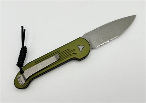 Microtech Ludt Apocalyptic Partial Serrated And Od Green 135 11apod