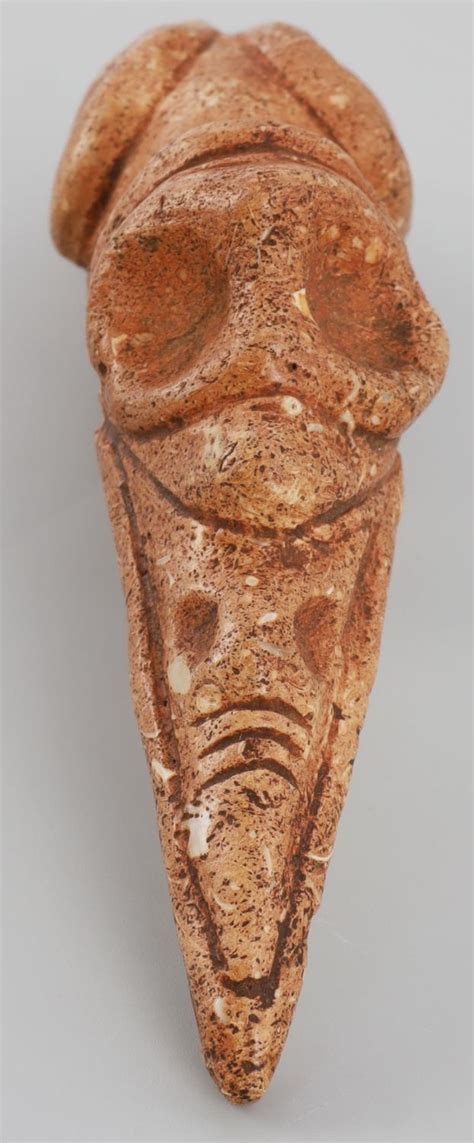 Larry Roberts Taino Precolumbian Bird Pendant Triple Face Mutualart