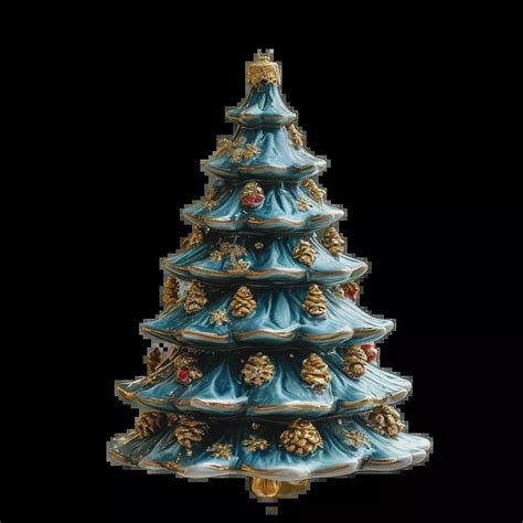 «Елка с огоньками и игрушками — картинка создана в Шедевруме