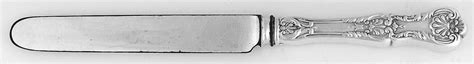 Kings Iii Sterling 1885 Blunt Hollow Knife With Bolster By Gorham