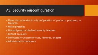 Owasp Top Vulnerabilities Ppt