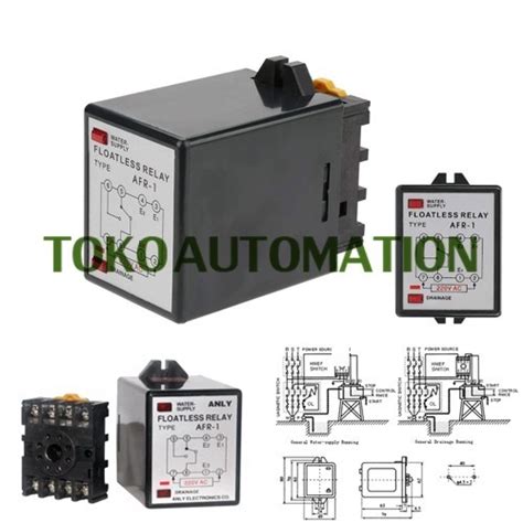 jual afr 1 afr 1 ac 220v floatless level relay switch dangan socket