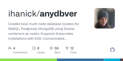 Github Ihanickanydbver Creates Local Multi Node Database Clusters For Daniil Bazhenov