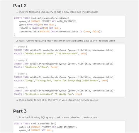 Solved Directions Welcome To The Final Project For The SQL Chegg Com