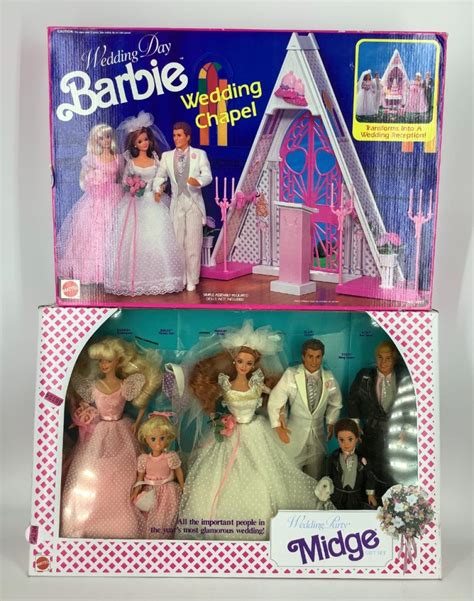 Barbie Wedding Party Midge T Set W Dolls Barbie Ken Midge Allen