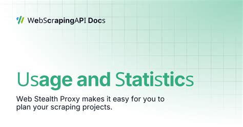 Usage And Statistics Webscrapingapi Docs Usage And Statistics Webscrapingapi Docs