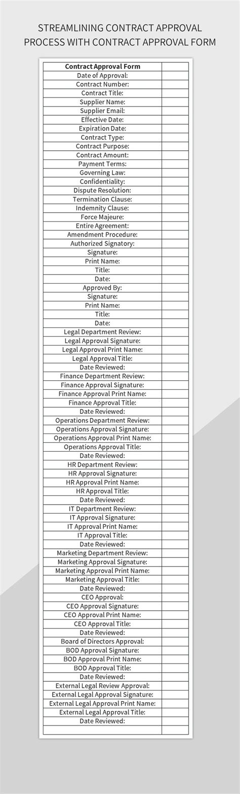 Free Approval Process Templates For Google Sheets And Microsoft Excel Slidesdocs