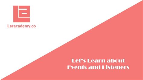 let s learn about events within laravel youtube
