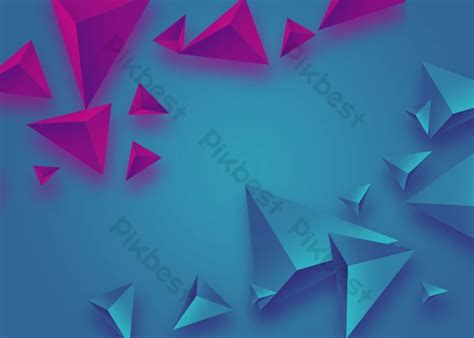 Colorful Triangles 3d Triangle Background Psd Free Download Pikbest